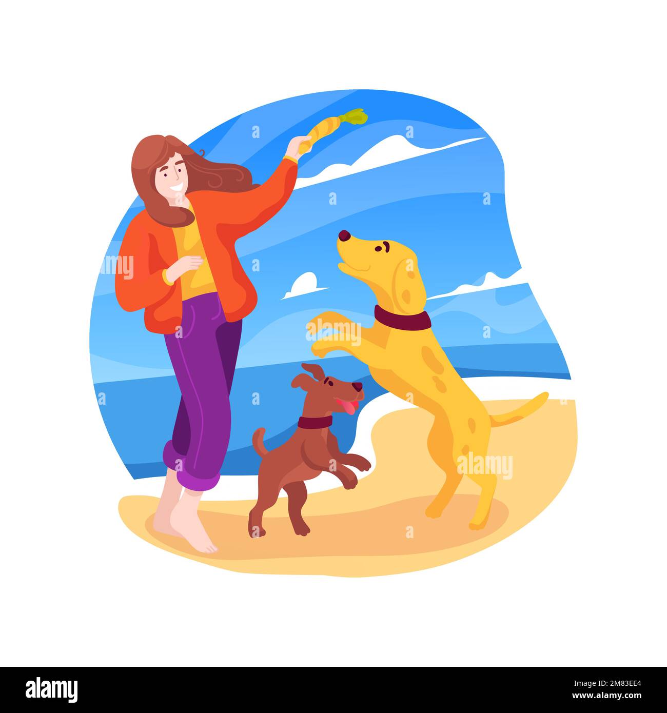 Beach walk family Cut Out Stock Images & Pictures - Alamy