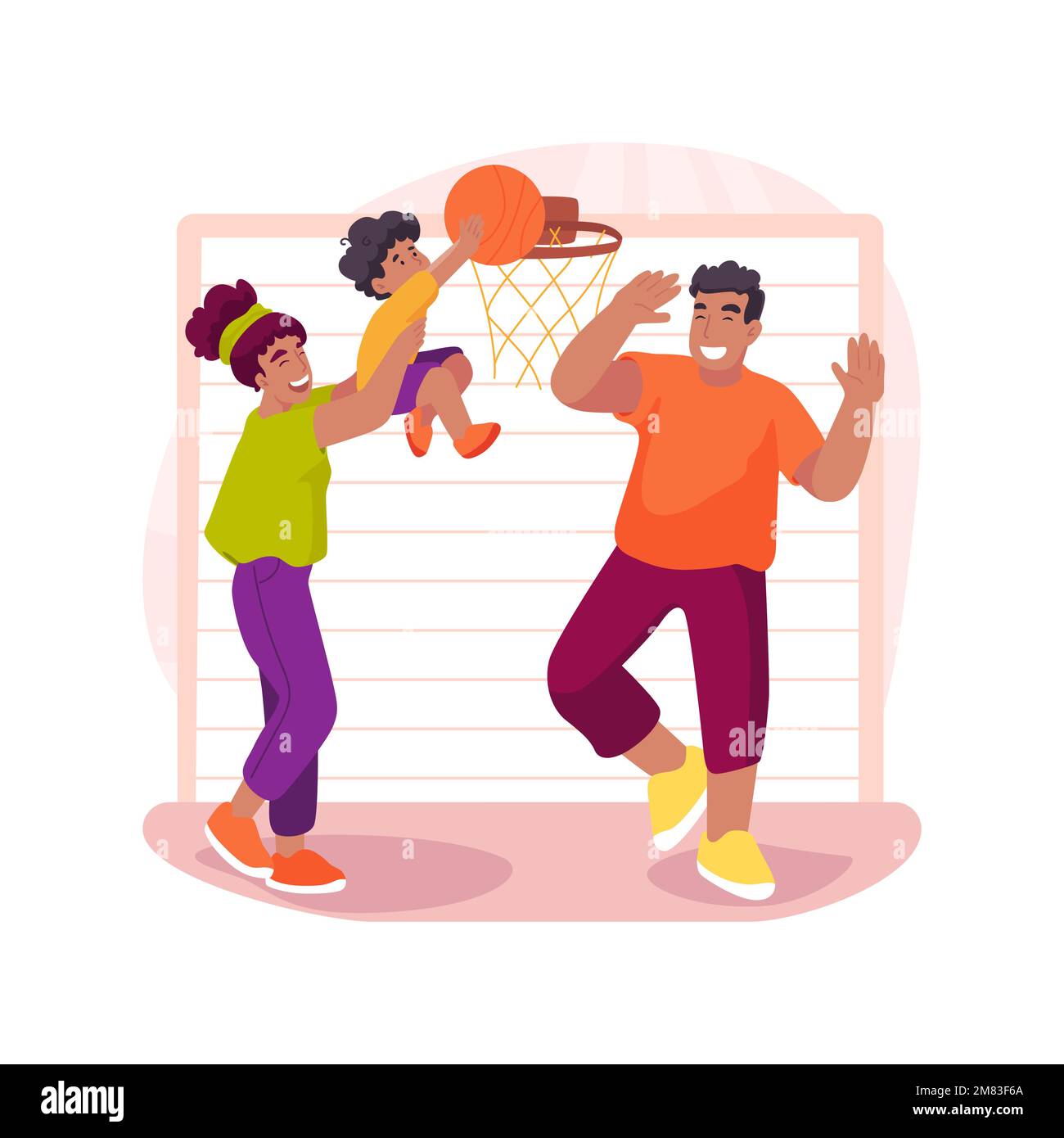 Backyard basketball court Stock Vector Images - Alamy
