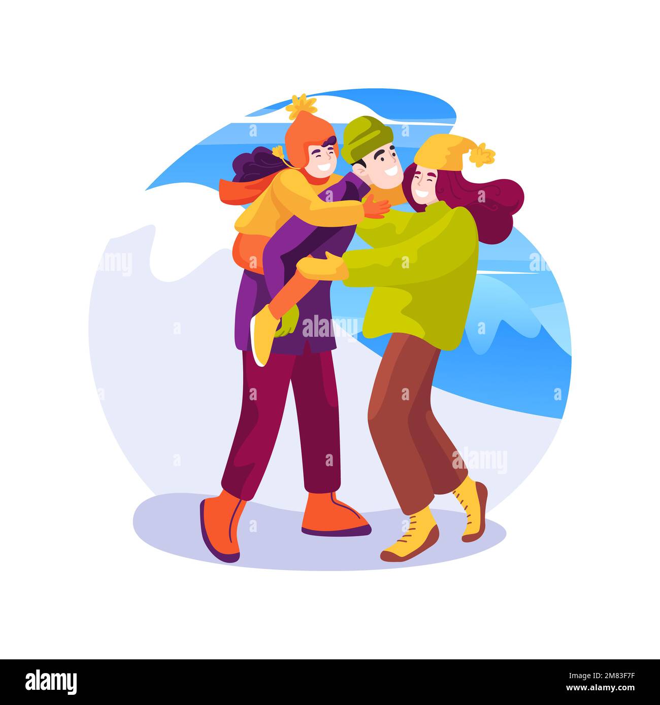 Family hugs isolated cartoon vector illustration Stock Vector Image ... Family hugs isolated cartoon vector illustration Stock Vector Image ...