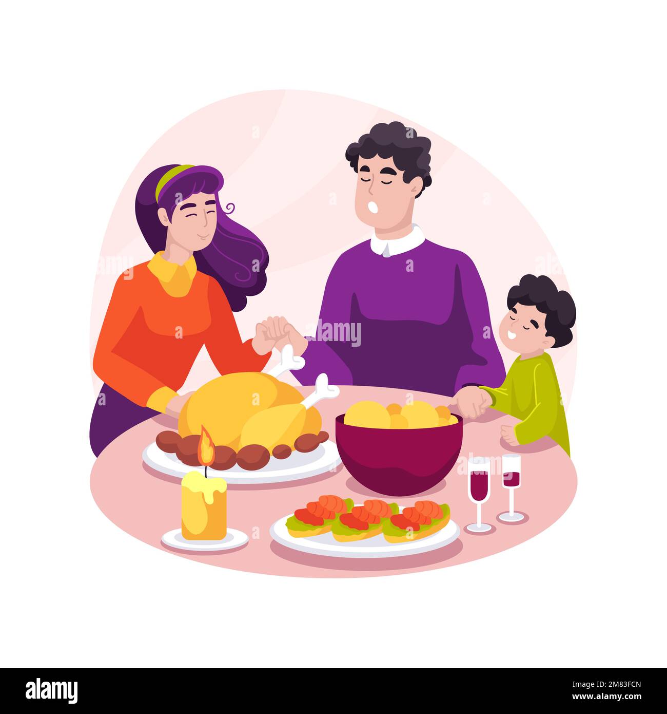 Family prayer isolated cartoon vector illustration Stock Vector Image ... Family prayer isolated cartoon vector illustration Stock Vector Image ...
