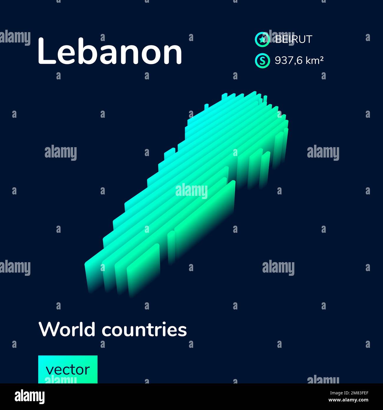Map of lebanon hi-res stock photography and images - Alamy