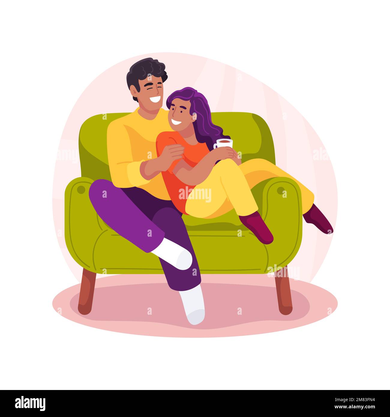 Parents alone time isolated cartoon vector illustration Stock Vector ...