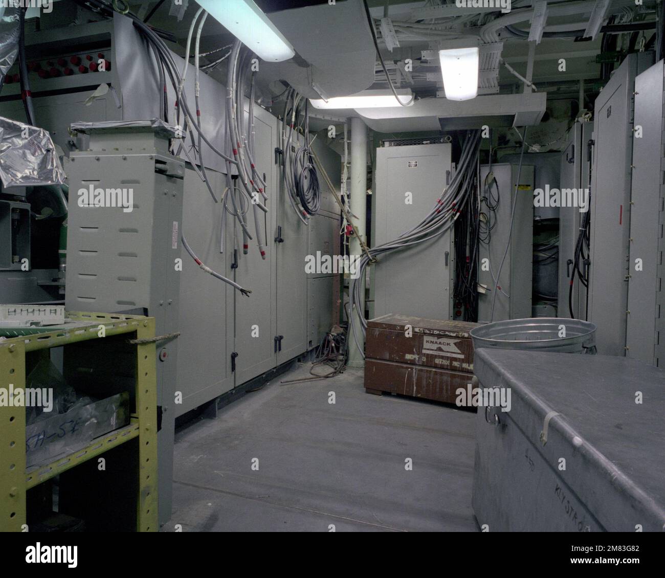 A view of the combat information center, identification friend or foe ...