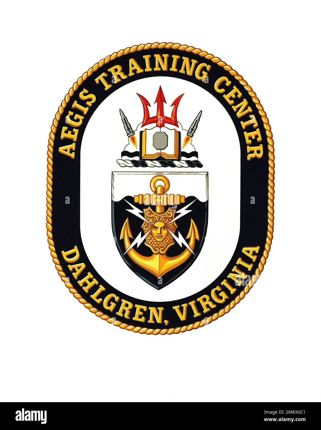 Coat of arms for: Aegis Training Center, Dahlgren, Virginia. Country ...