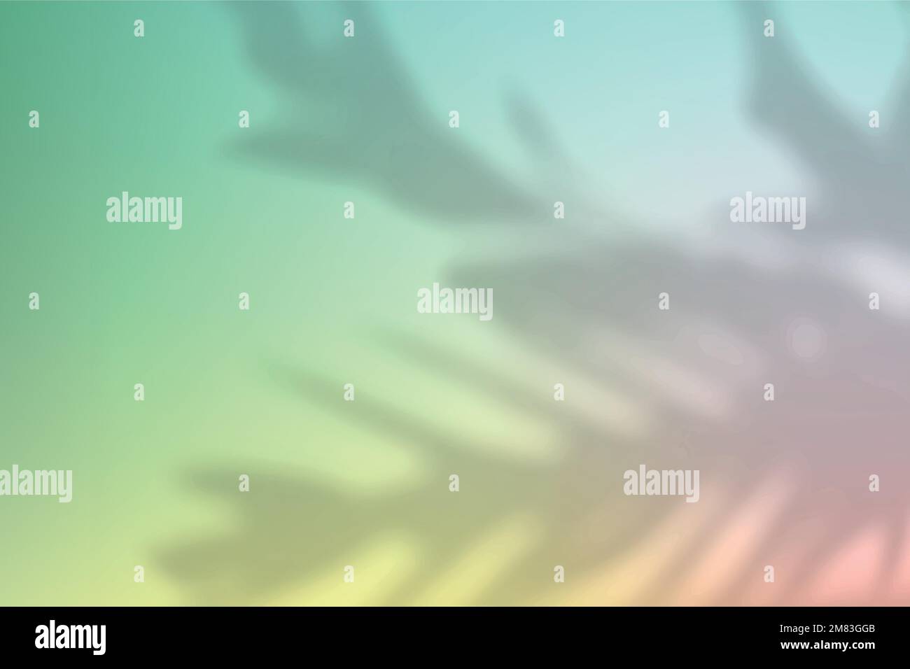 Colorful gradient background vector with leaf shadow Stock Vector Image ...