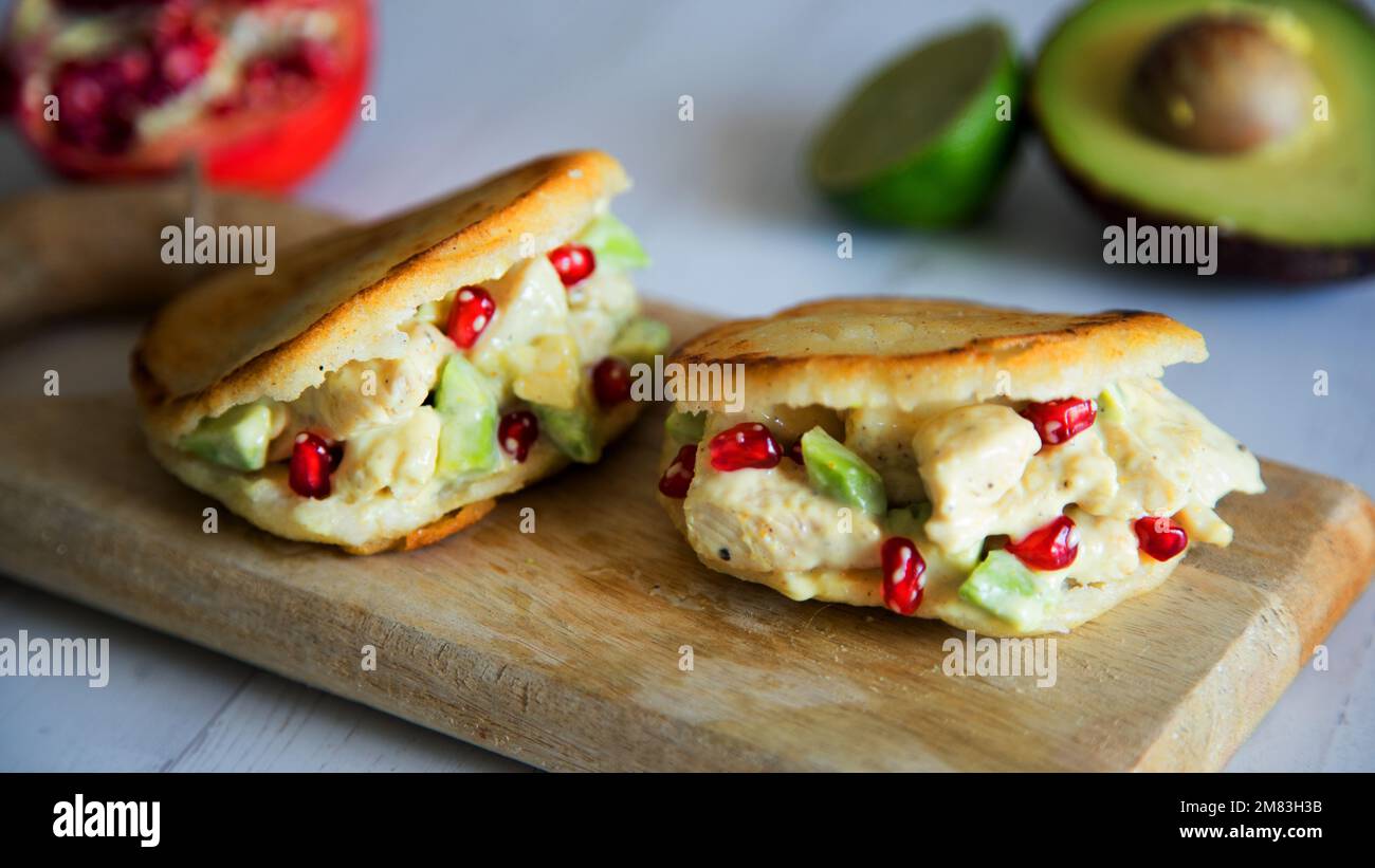 Closeup delicious traditional arepas hi-res stock photography and ...