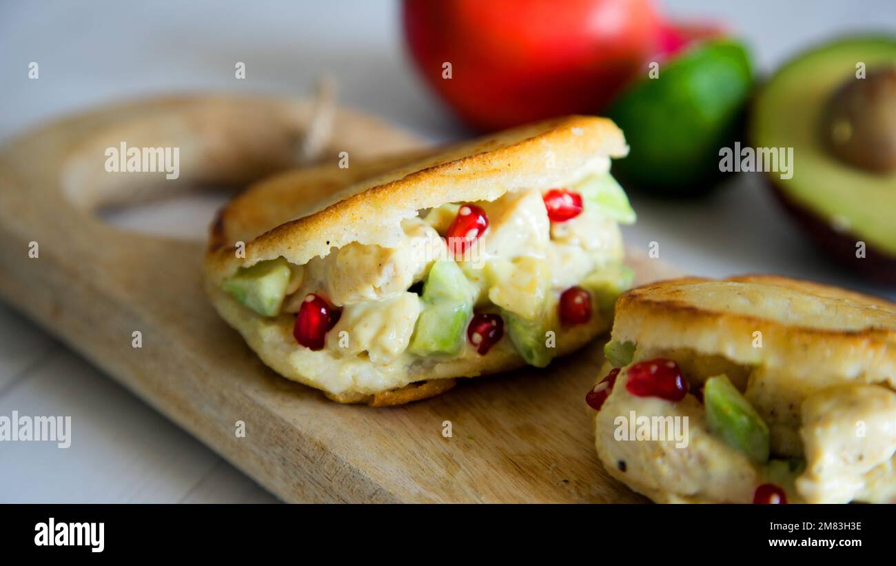 Closeup delicious traditional arepas hi-res stock photography and ...