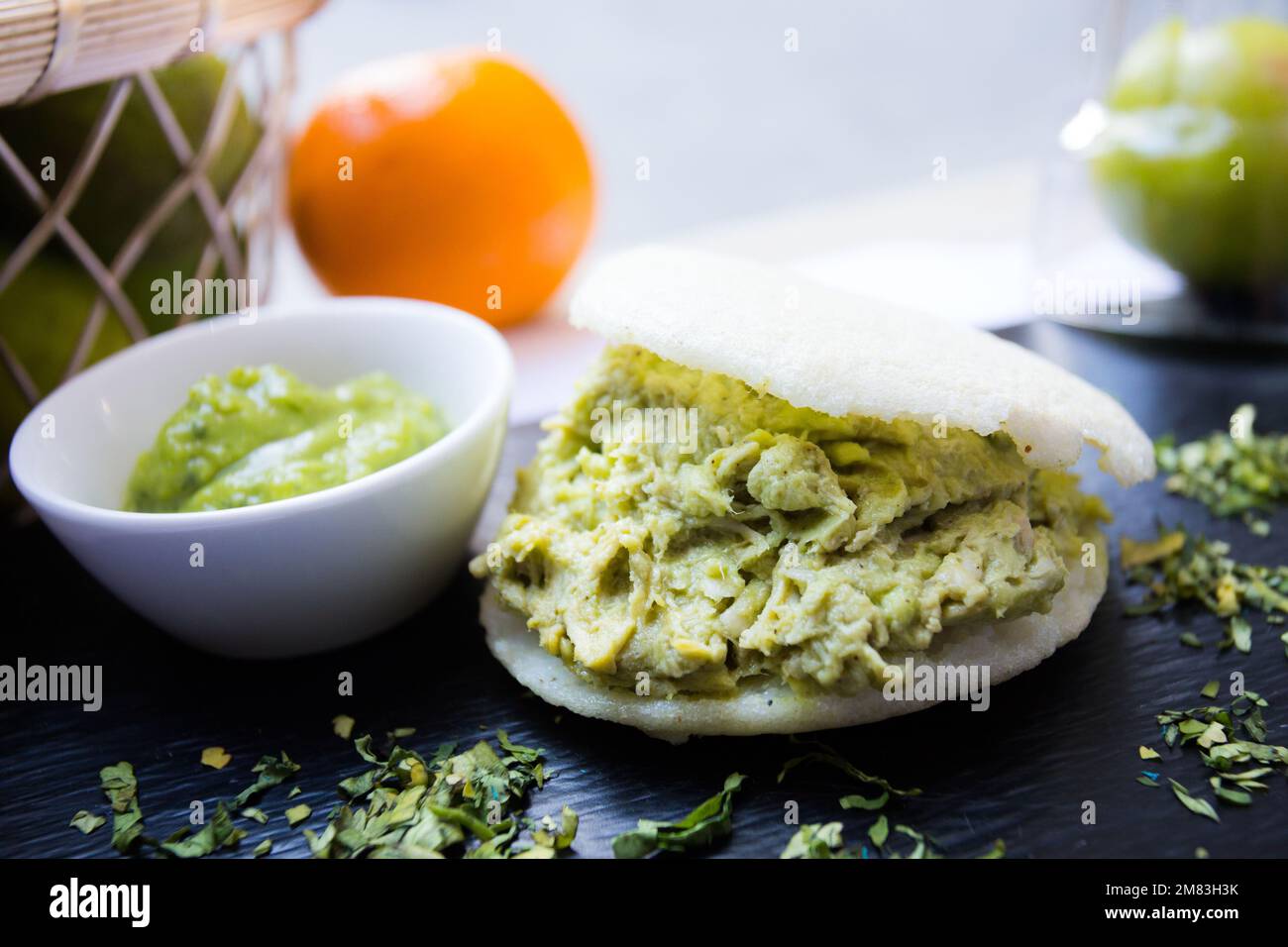 Closeup delicious traditional arepas hi-res stock photography and ...