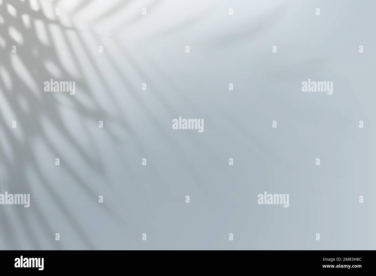 Abstract gray gradient background vector with tropical leaf shadow ...