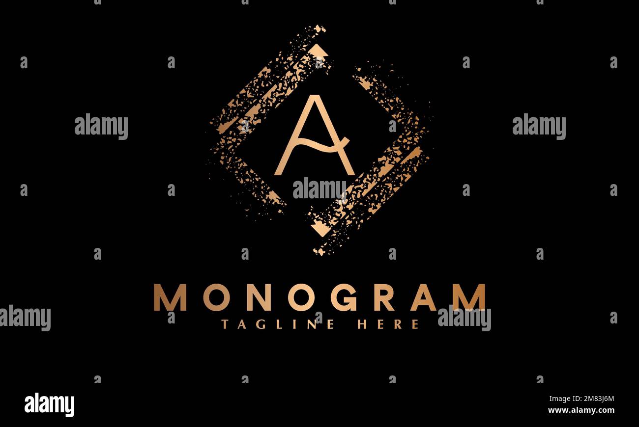 Alphabet a logo vector monogram template Stock Vector Image & Art - Alamy