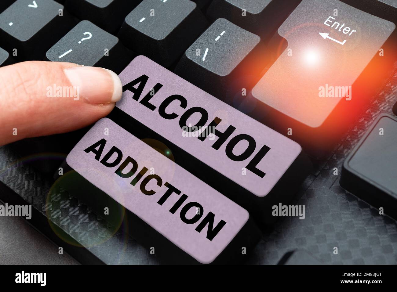 Writing displaying text Alcohol Addiction. Business idea characterized ...