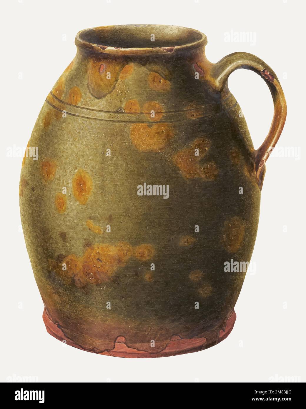 Vintage jug vector illustration, remixed from the artwork by Alfred ...