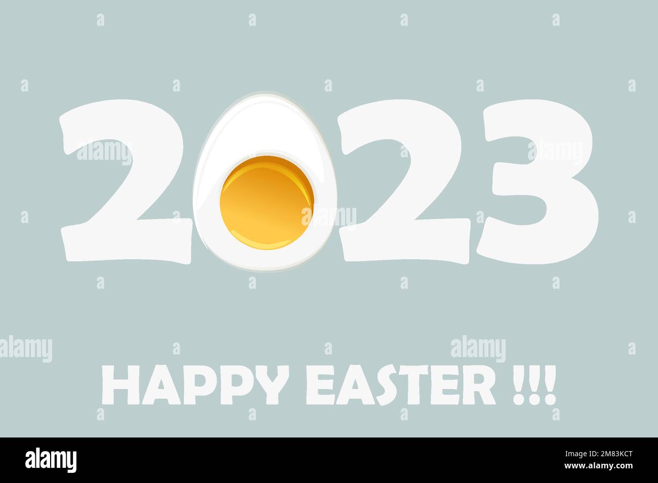 Vector greeting card with the inscription Happy Easter 2023 Stock Vector Image & Art - Alamy