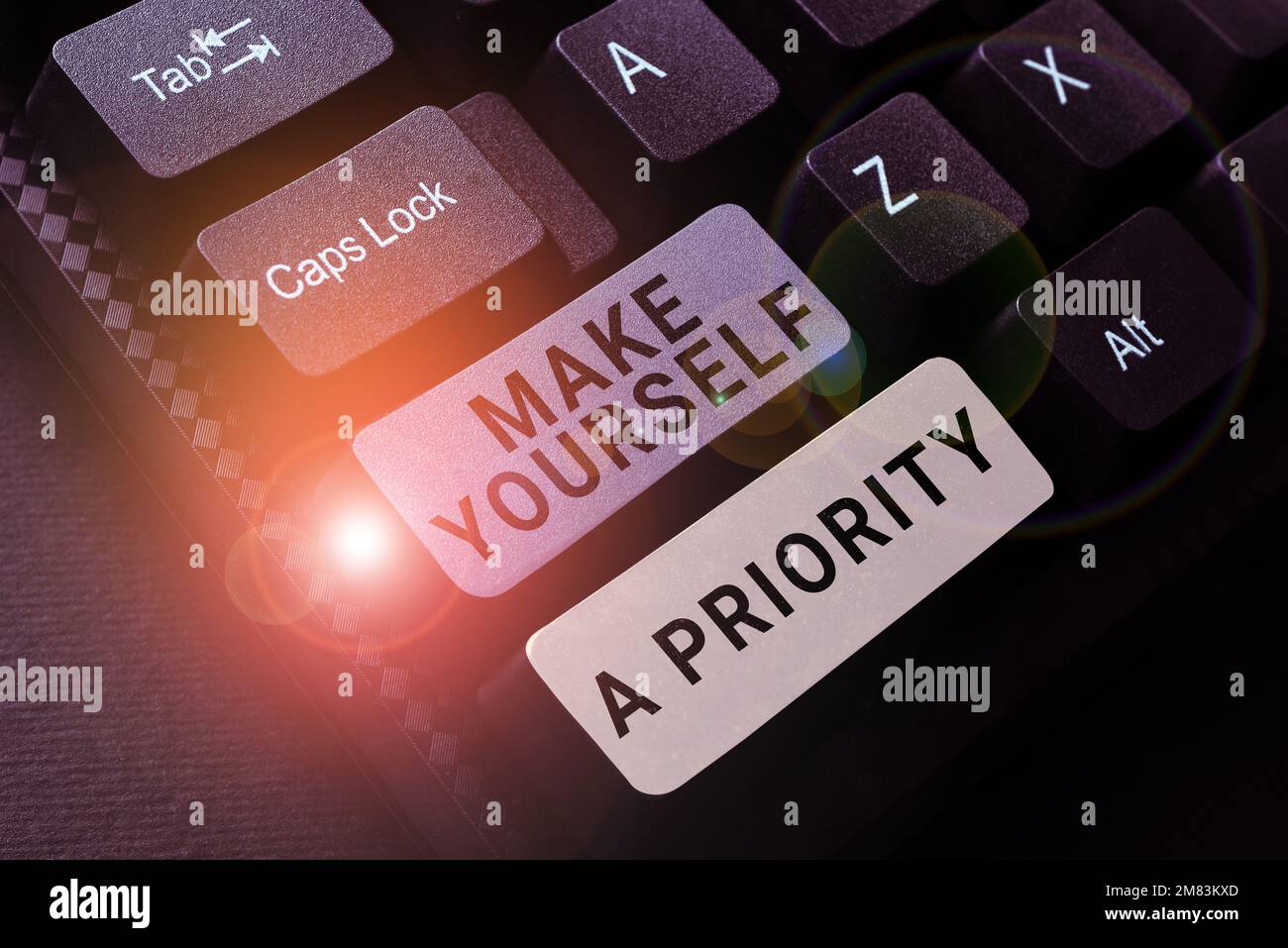 Sign displaying Make Yourself A Priority. Business overview Think in your own good first ...