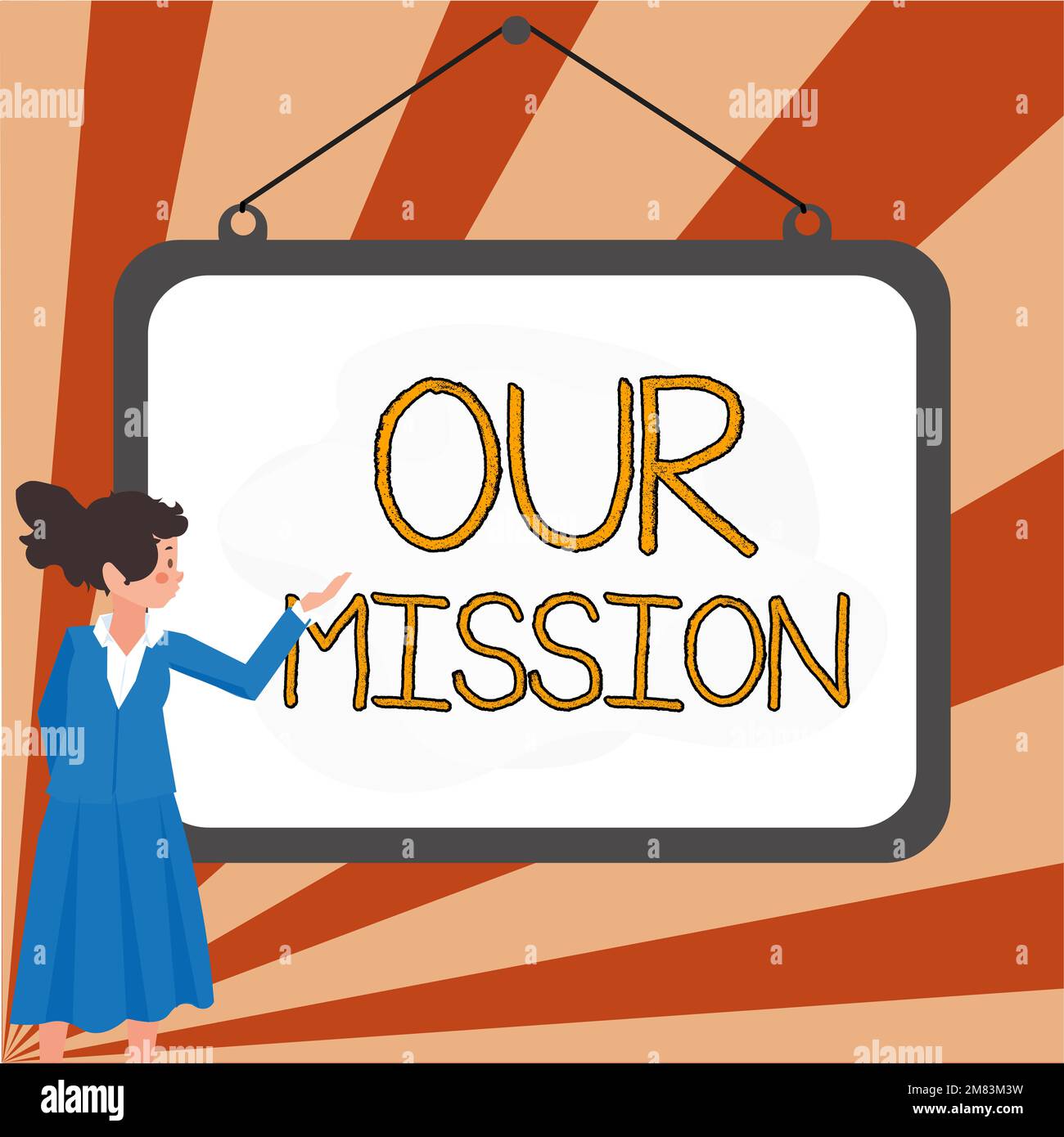 Conceptual caption Our Mission. Word for tasks or schedule we need to ...