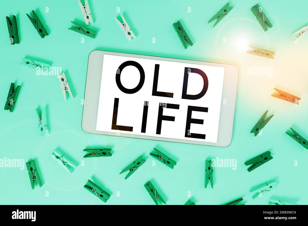Conceptual caption Old Life. Business idea the way I was in the past ...