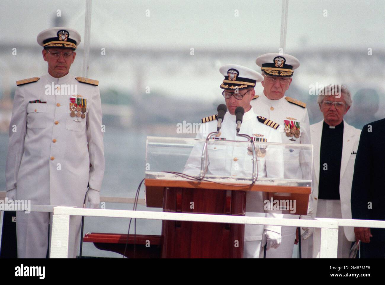 Captain Wade H. Taylor, Commanding Officer (Blue) of the nuclear ...