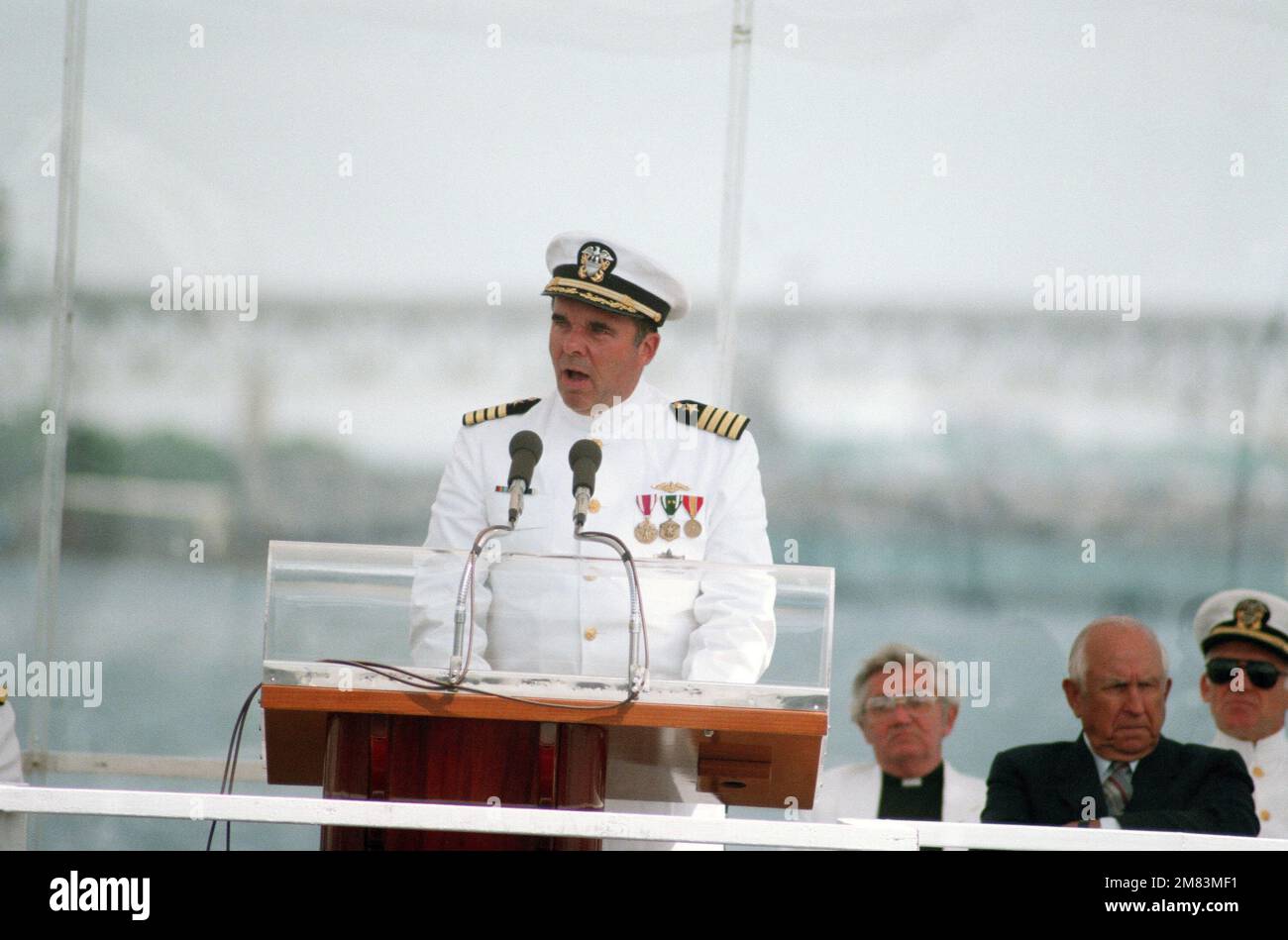 Captain Robert F. Fox, supervisor of Shipbuilding, Conversion and ...