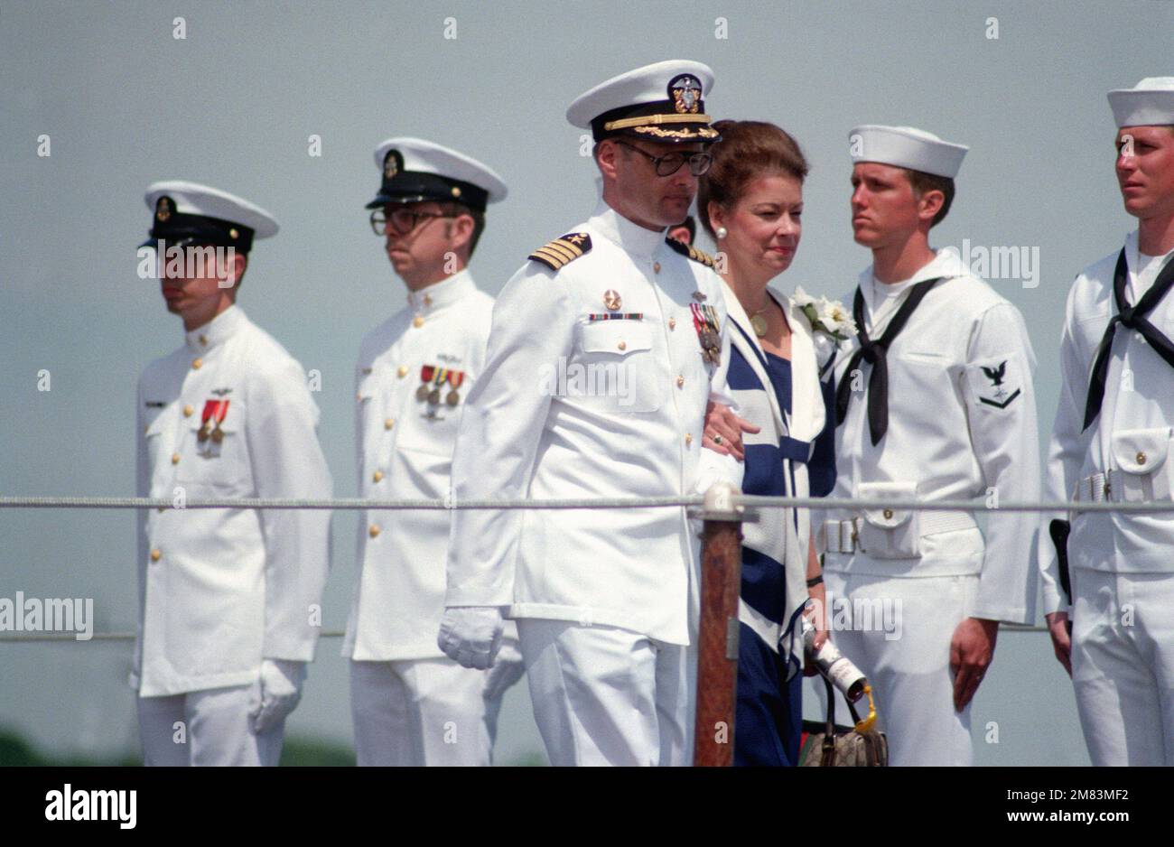 Captain Wade H. Taylor, commanding officer (Blue) of the nuclear ...