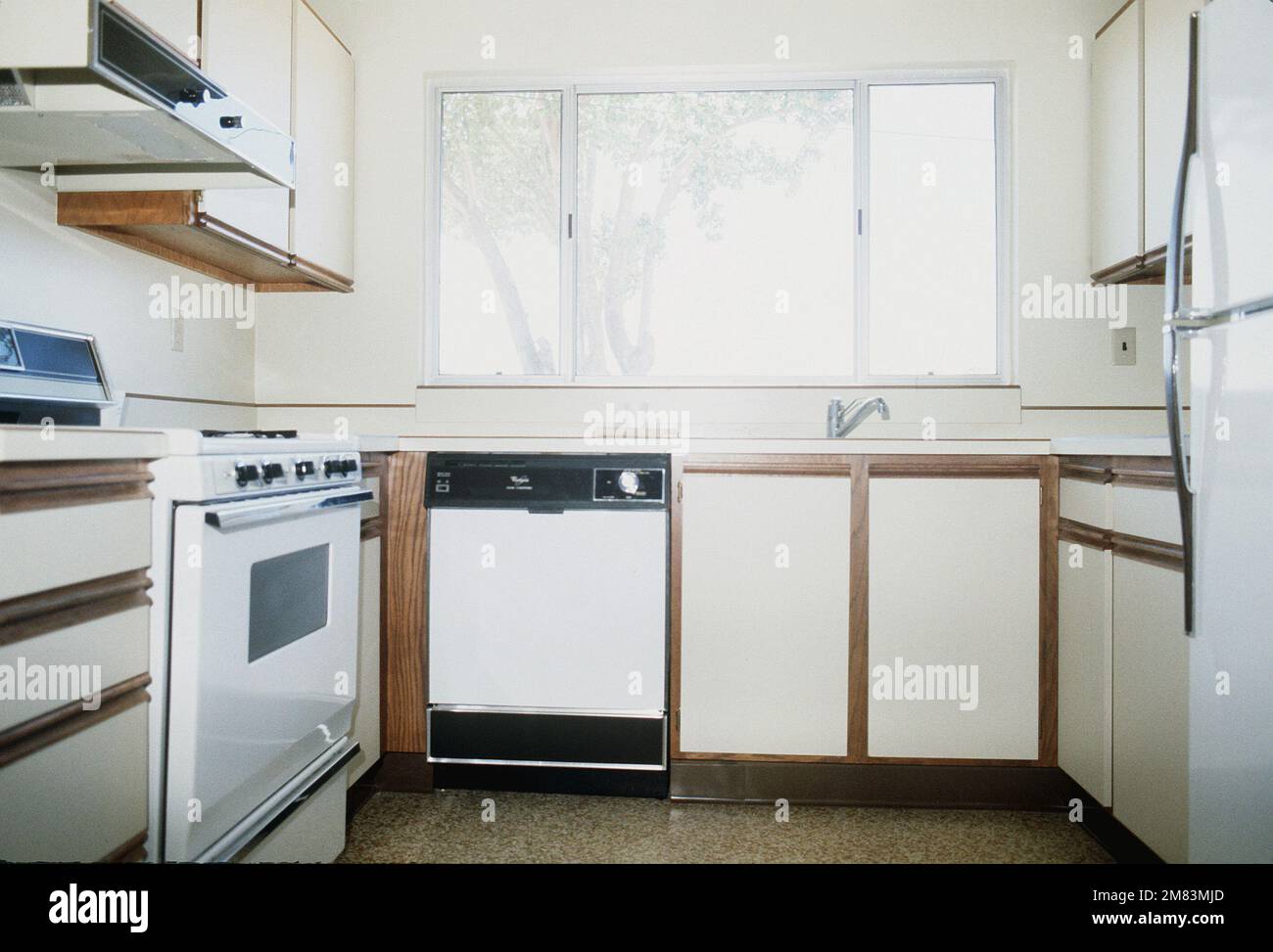 A new kitchen in the military family housing under construction in ...