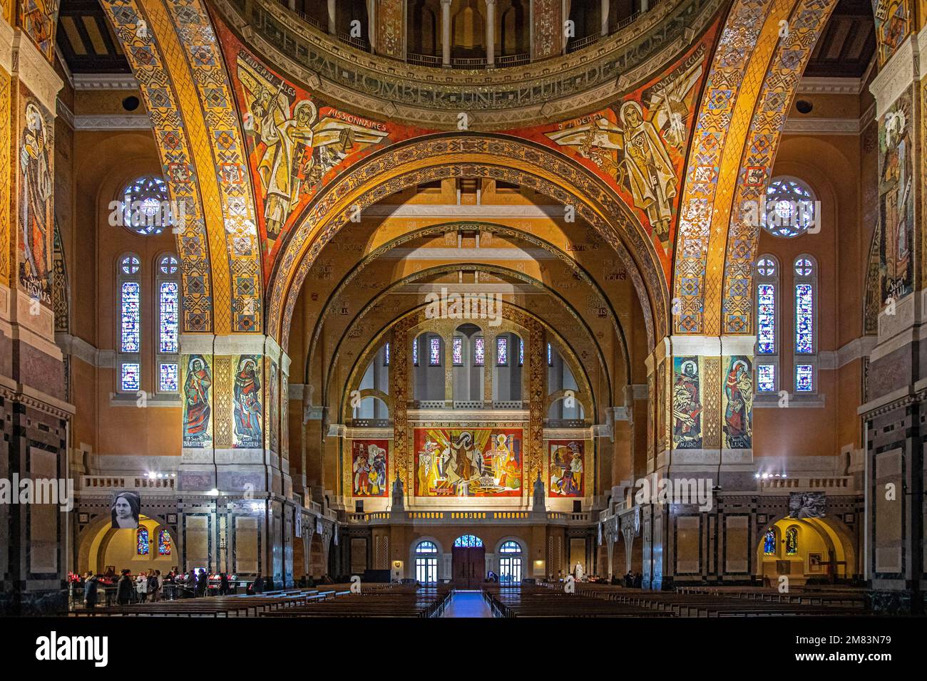 MOSAICS MADE BY PIERRE GAUDIN, BASILICA OF SAINTE-THERESE OF LISIEUX ...