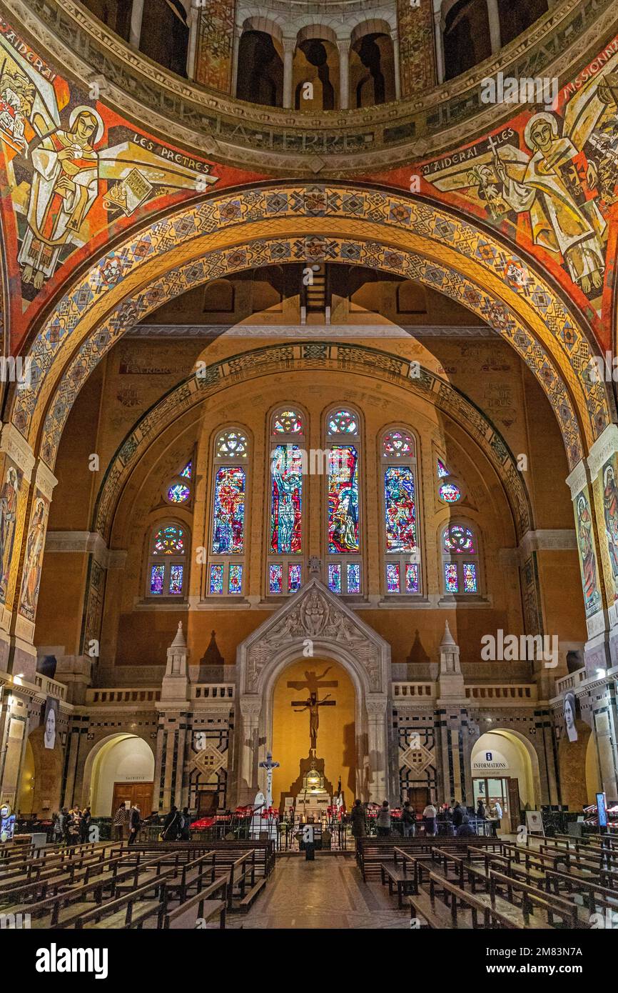 MOSAICS MADE BY PIERRE GAUDIN, SOUTH TRANSEPT WITH THE SAINT'S ...