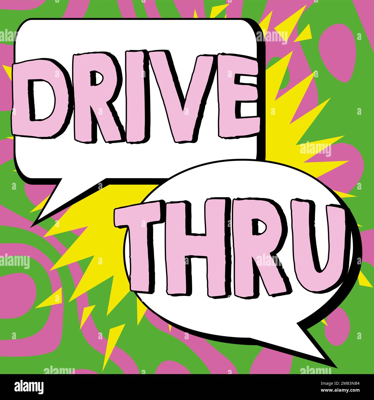 Conceptual caption Drive Thru. Business showcase place where you can ... Conceptual caption Drive Thru. Business showcase place where you can ...