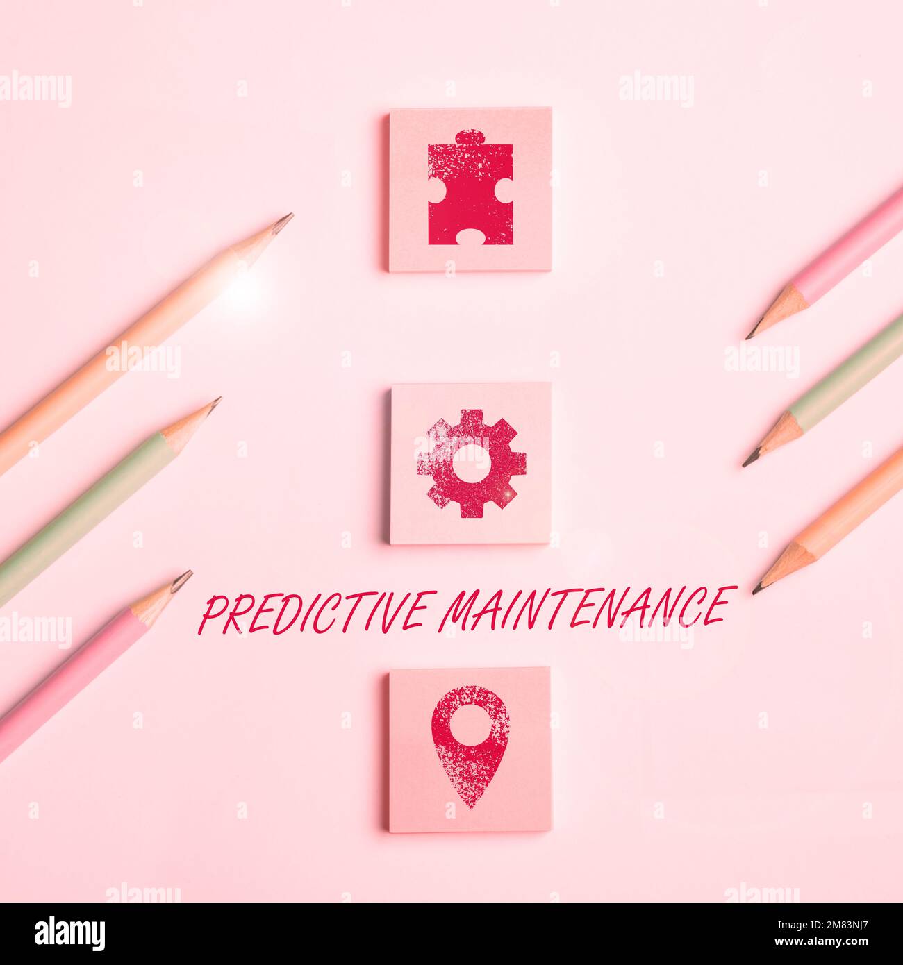 Conceptual display Predictive Maintenance. Conceptual photo Predict ...