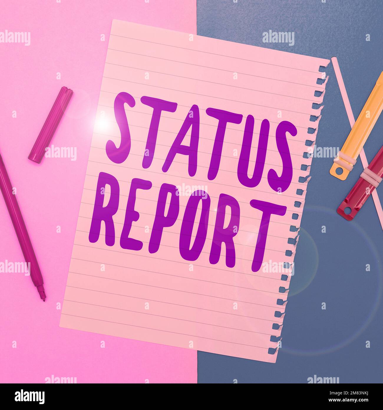 Text Showing Inspiration Status Report Business Idea Update Summary Of Situations As Of A