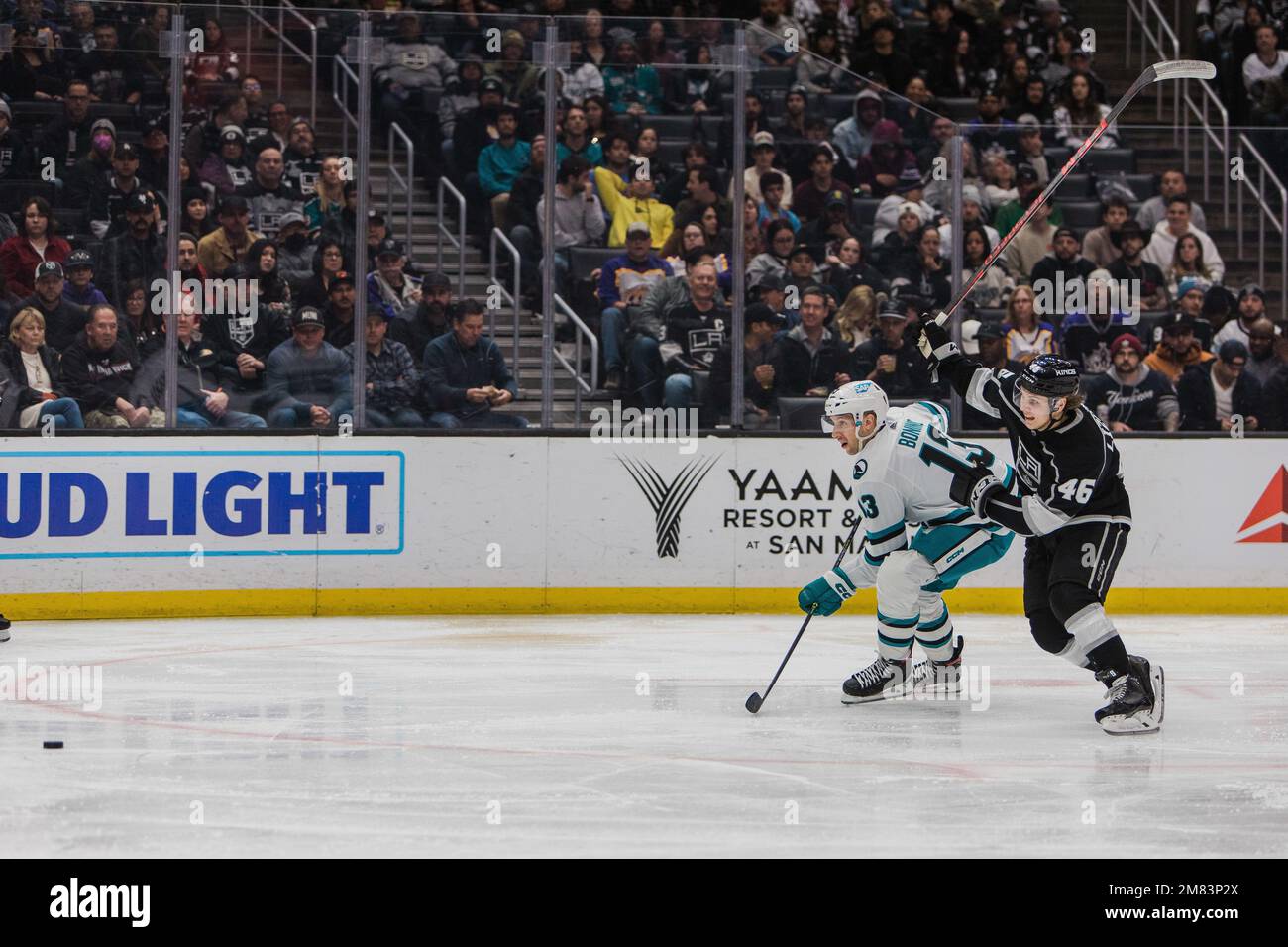 Los Angeles, California, USA. 11th Jan, 2023. BLAKE LIZOTTE of the NHL ...