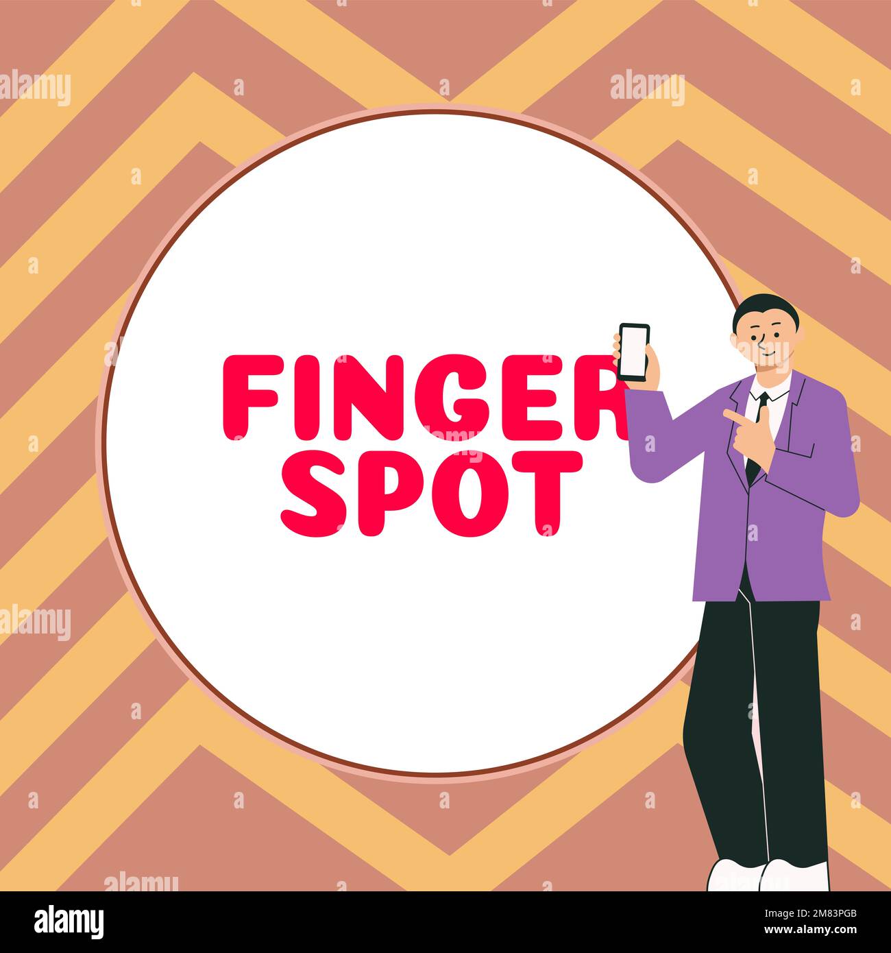 Sign displaying Finger Spot. Internet Concept Small fluid-filled ...