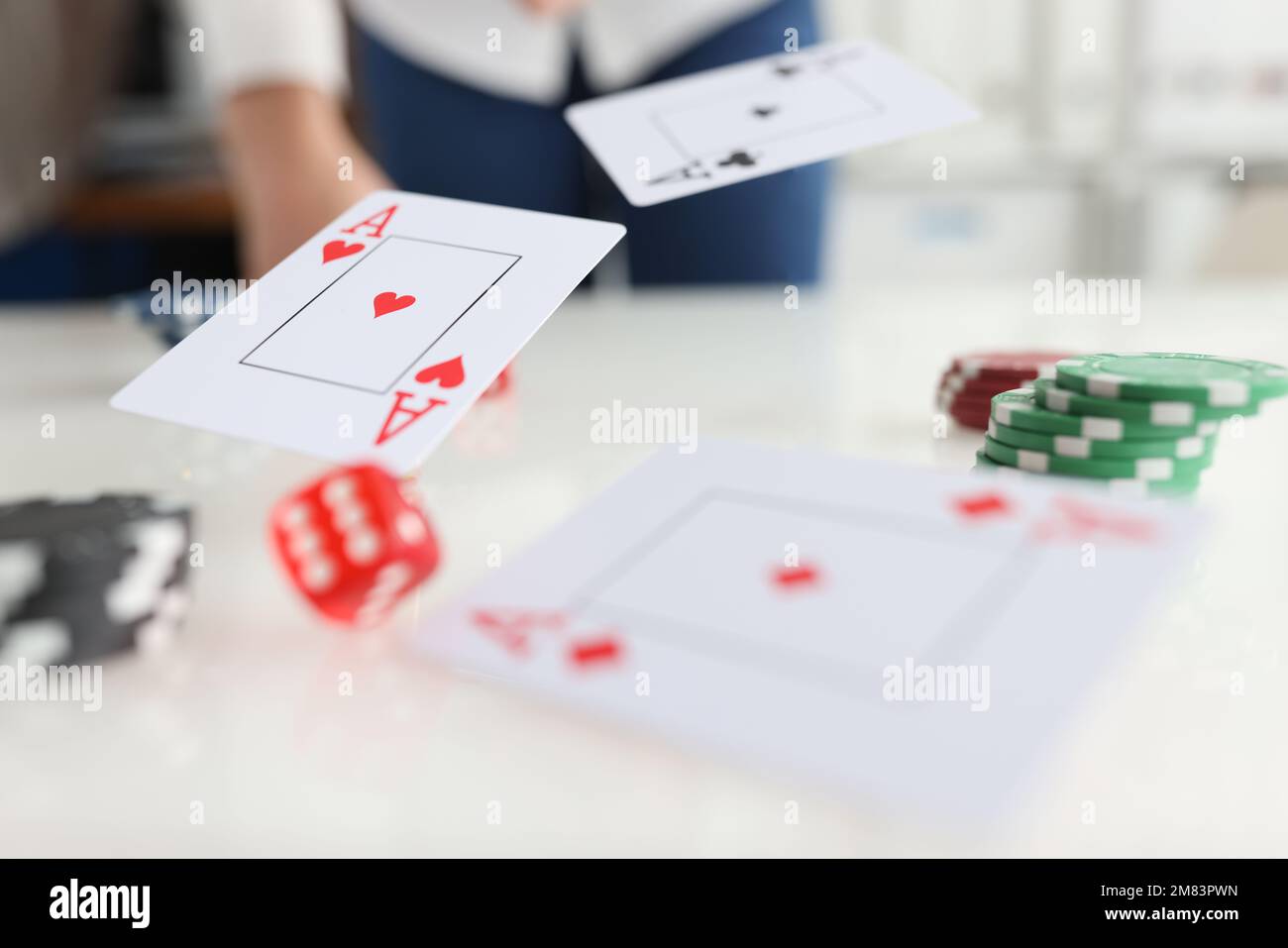 Tossing card hi-res stock photography and images - Alamy