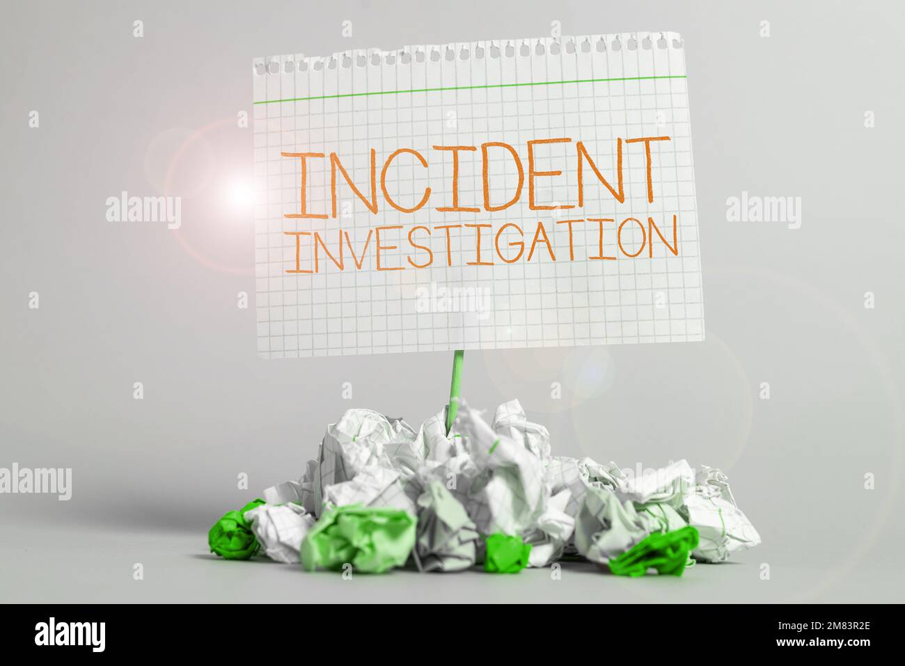 Text showing inspiration Incident Investigation. Business showcase ...