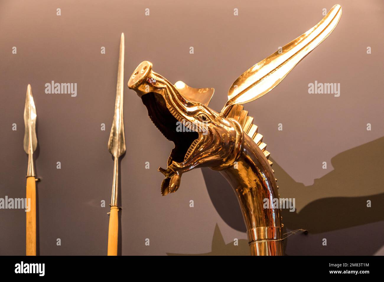 NEW SCENOGRAPHY, THE CARNYX WITH THE SACRED ANIMAL VENERATED BY THE ...