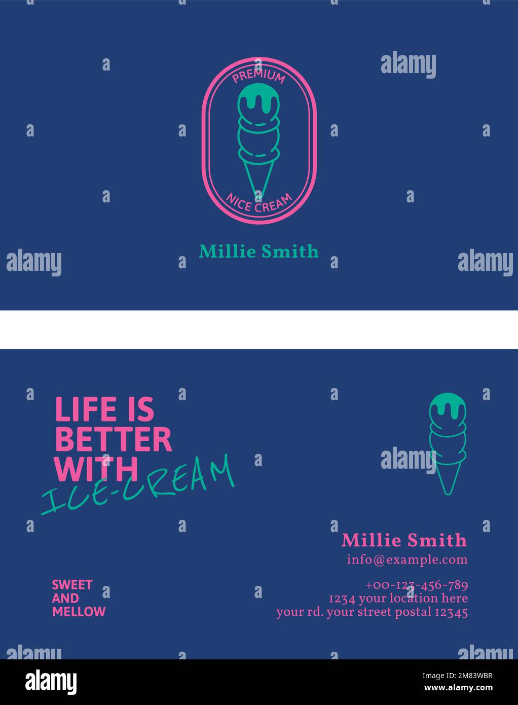 Ice cream templates hi-res stock photography and images - Alamy