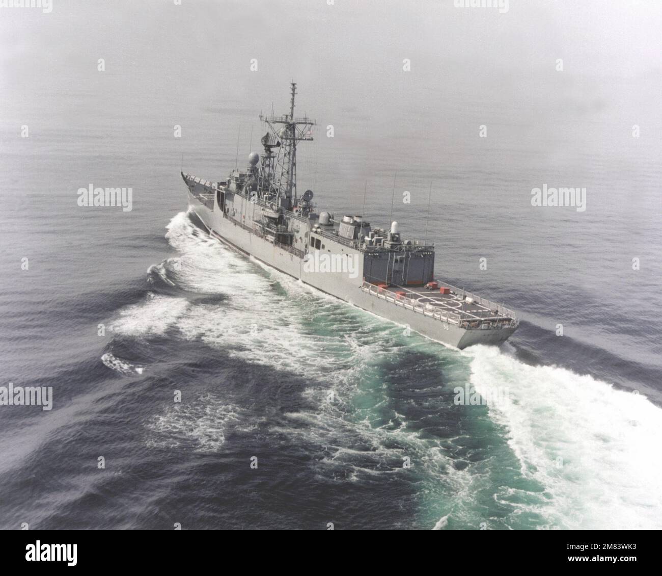 A port quarter view of the guided missile frigate SIMPSON (FFG-56 ...