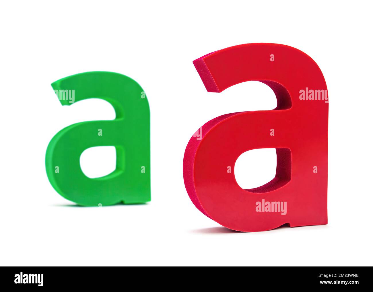 Laser cut letter on isolated white background. Acrylic lettering for ...