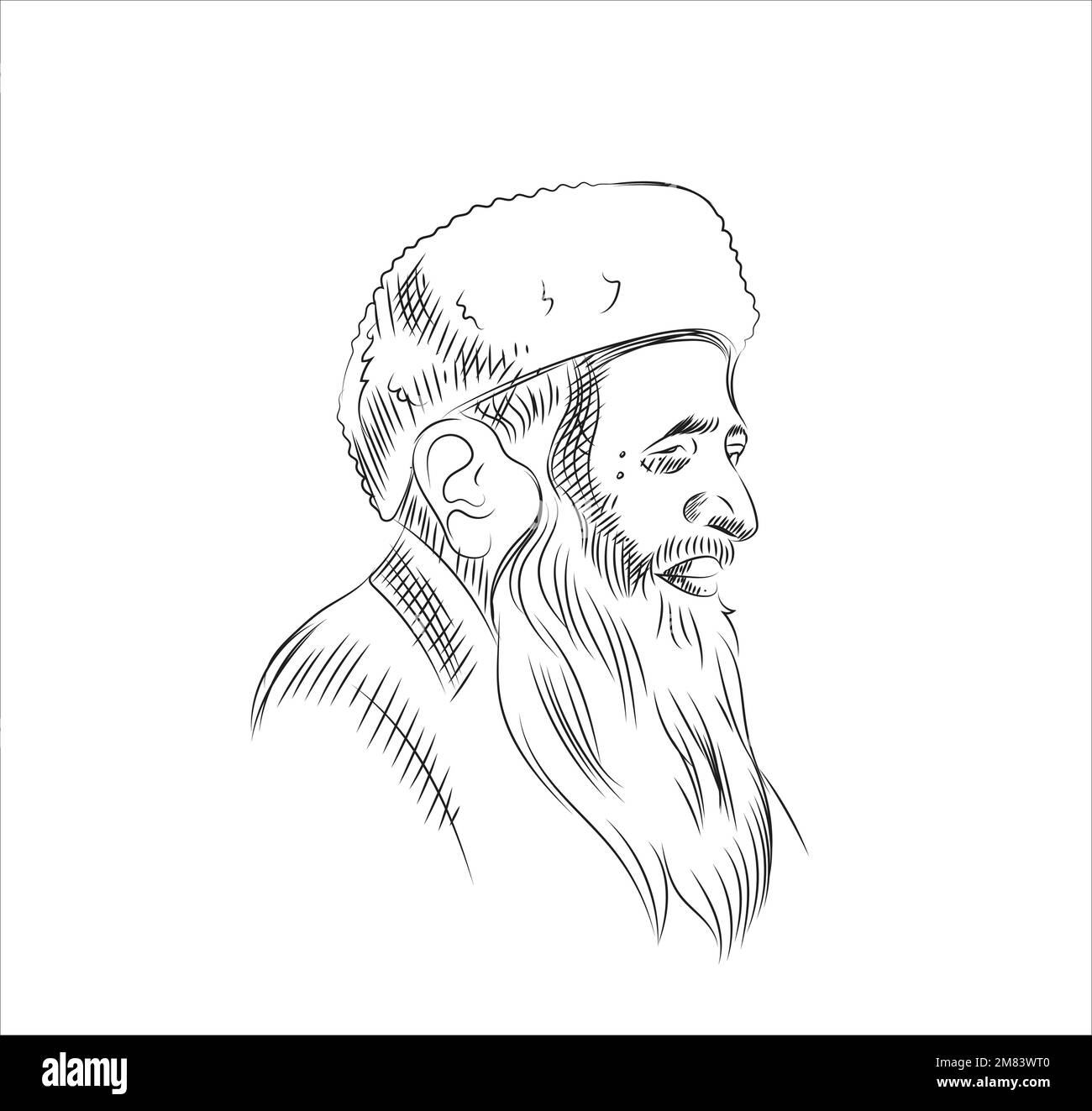 Hand-drawn sketch Abdul Sattar Edhi, Pakistani Stock Vector Image & Art ...