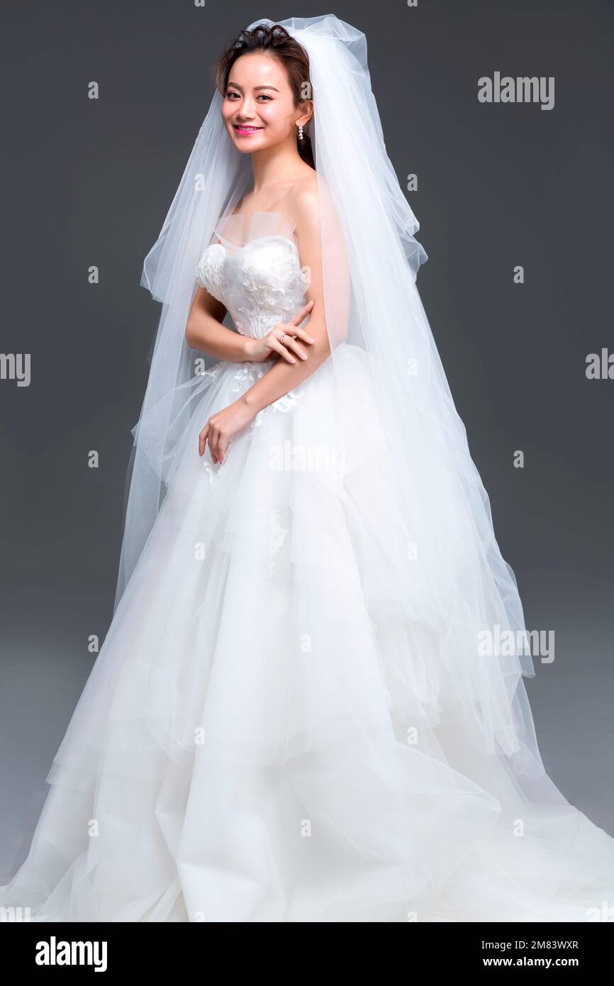Happy and sweet bride and groom Stock Photo - Alamy