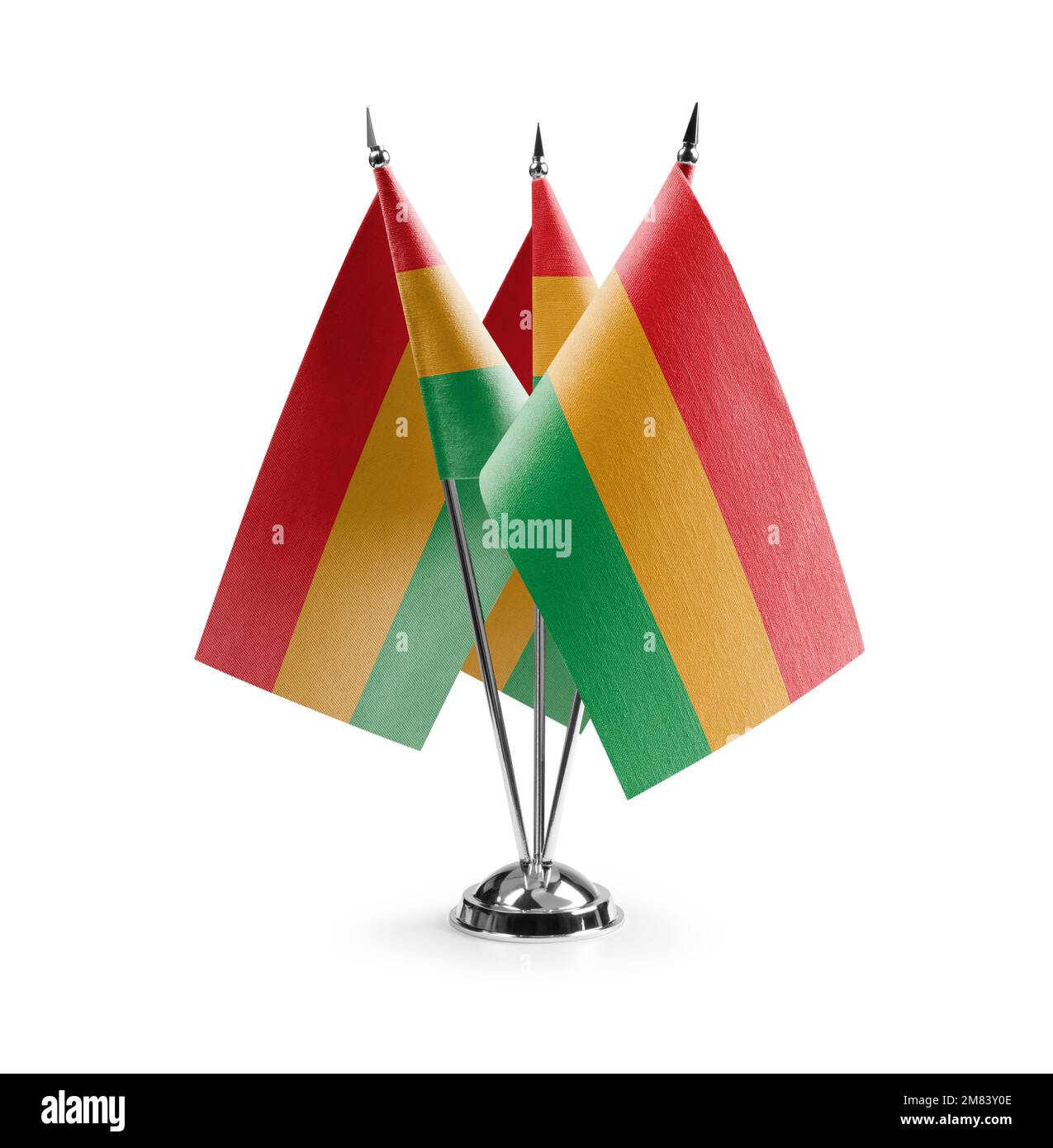 Small national flags of the Bolivia on a white background Stock Photo ...