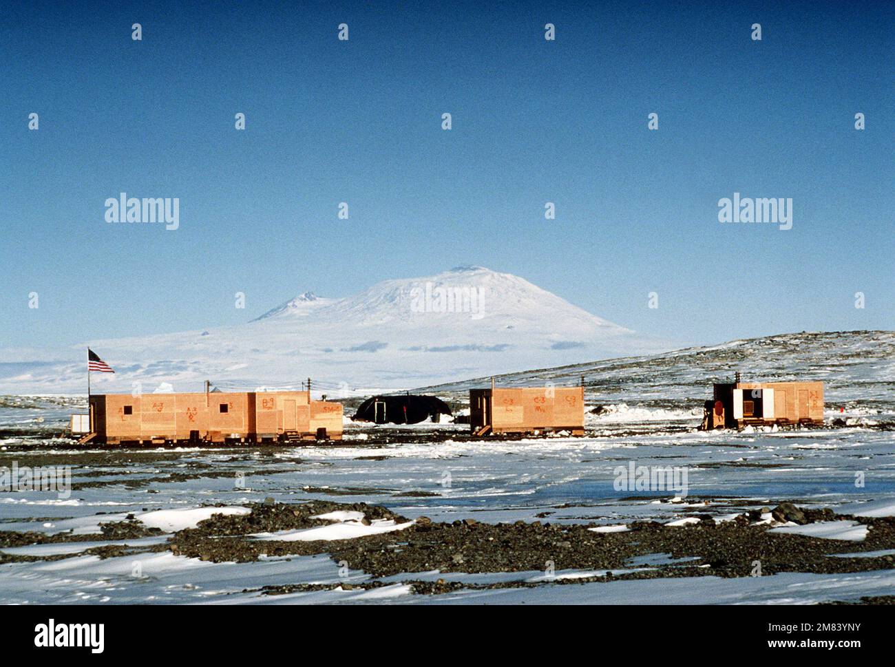 A view of the air facility used by the U.S. Antarctic Program for the ...
