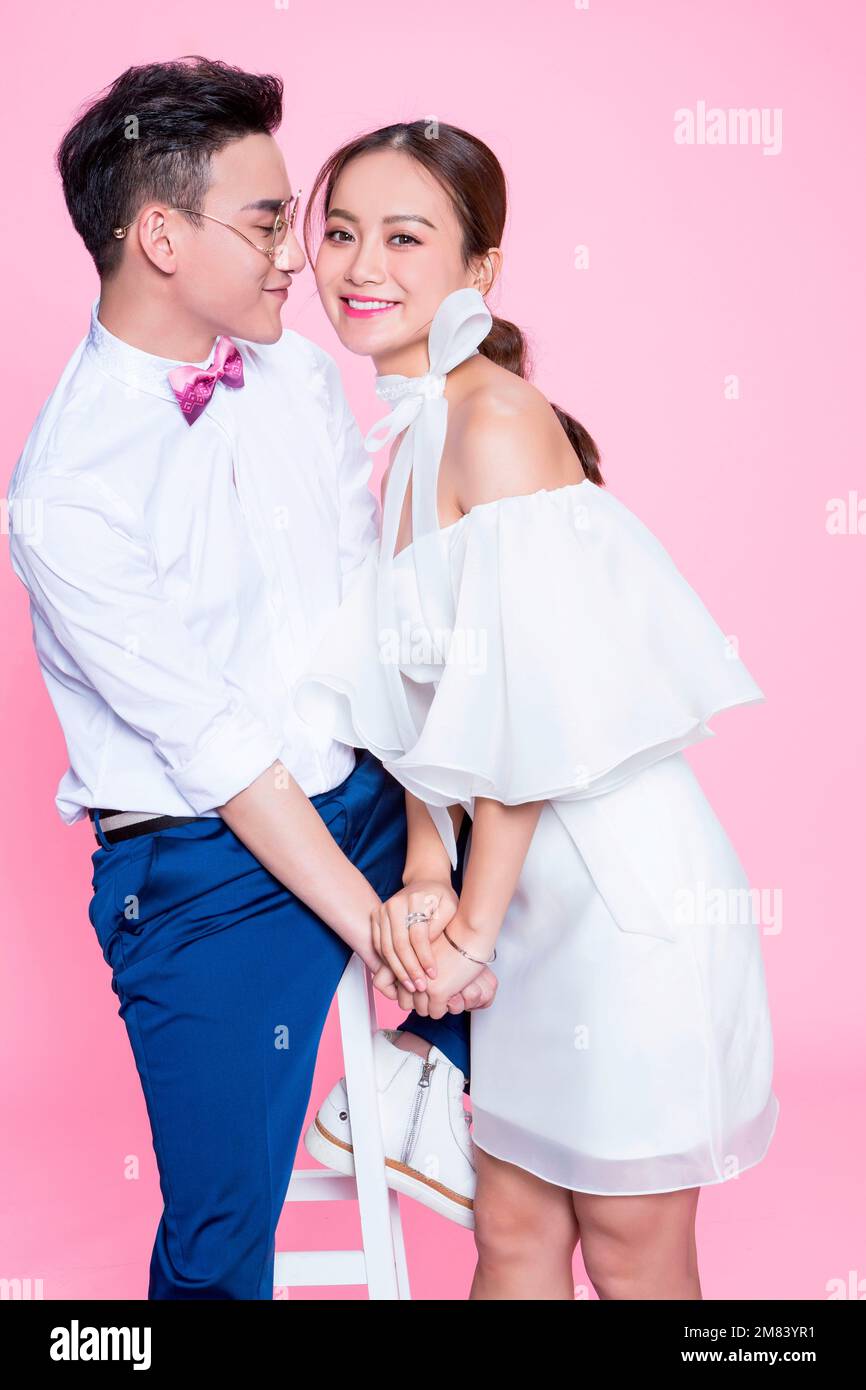 Happy sweet lovers Stock Photo - Alamy