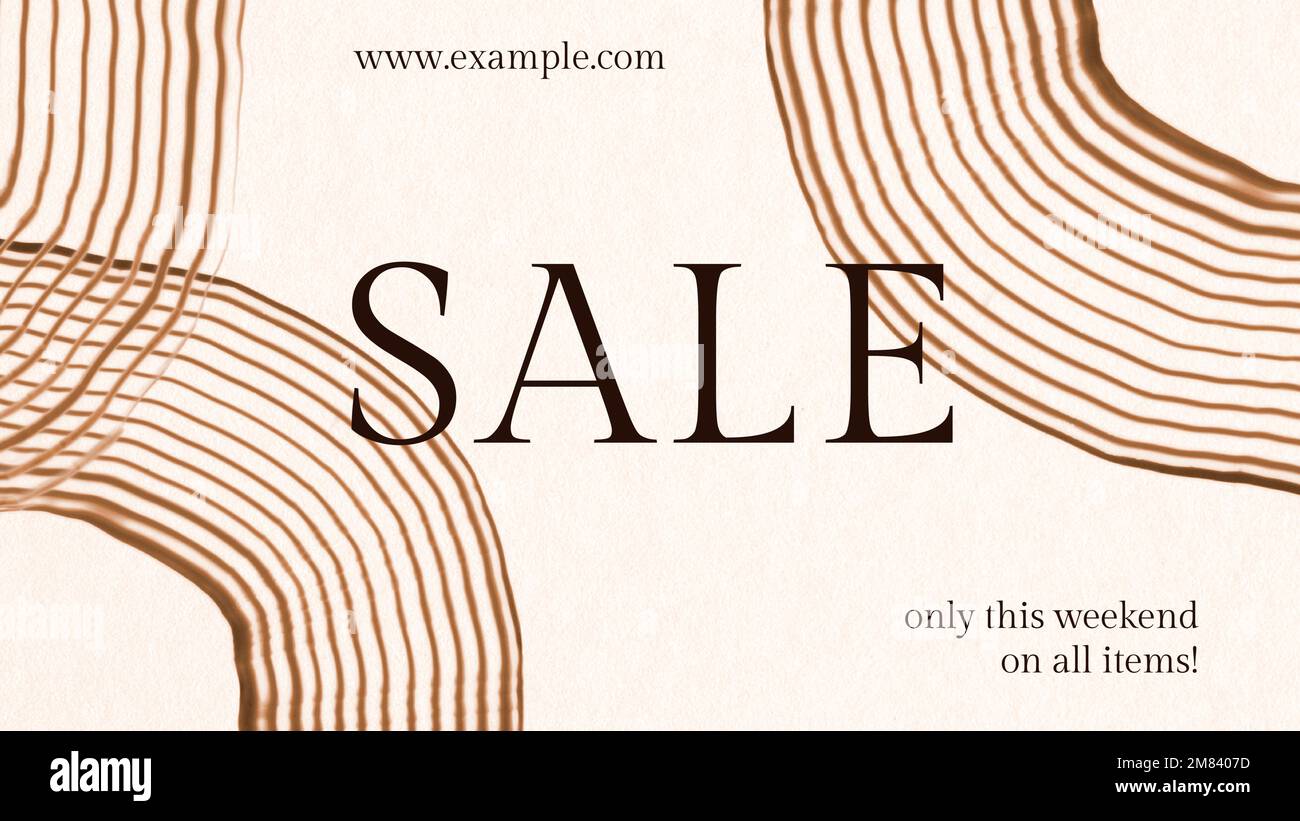 Comb painting sale template vector abstract marketing banner for ...