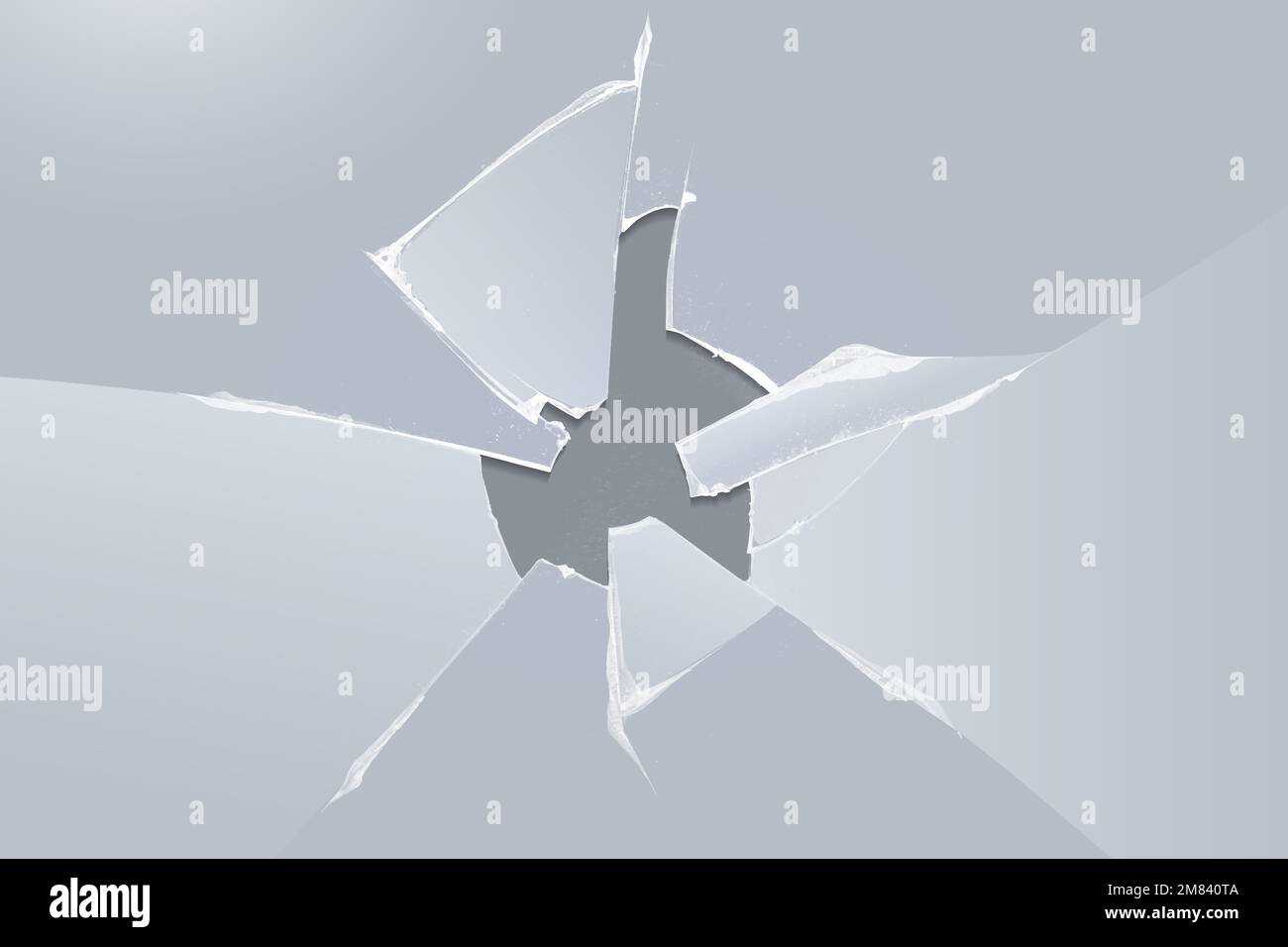 Gray background vector with broken glass effect Stock Vector Image ...