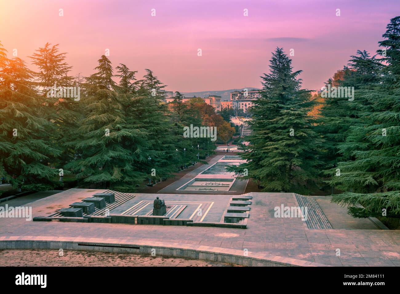 Vake Park in Tbilisi, Georgia. Tomb of the Unknown Soldier Stock Photo ...