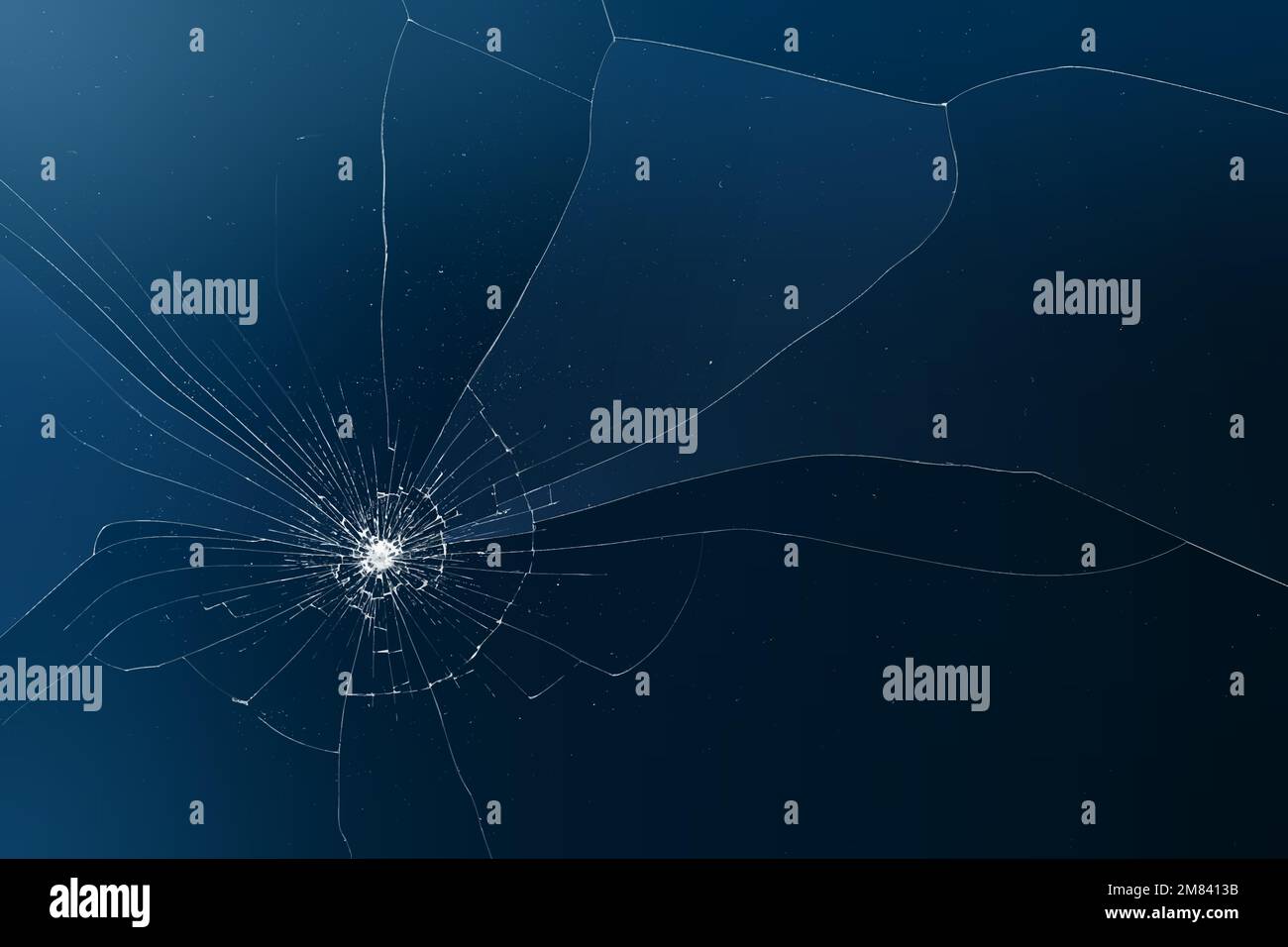 Blue background vector with broken glass effect Stock Vector Image ...