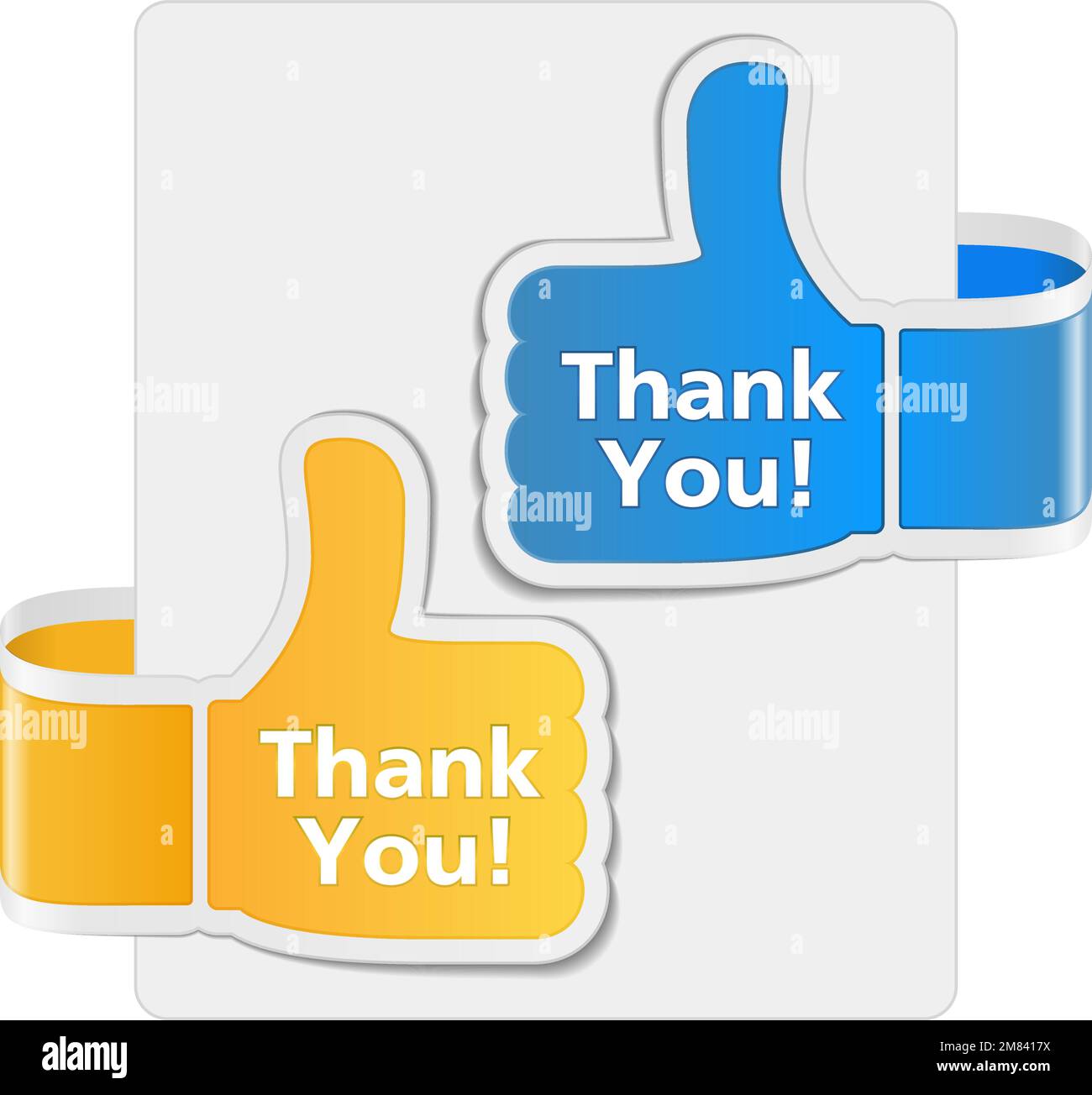 Thank you badges, vector eps10 illustration Stock Vector Image & Art ...