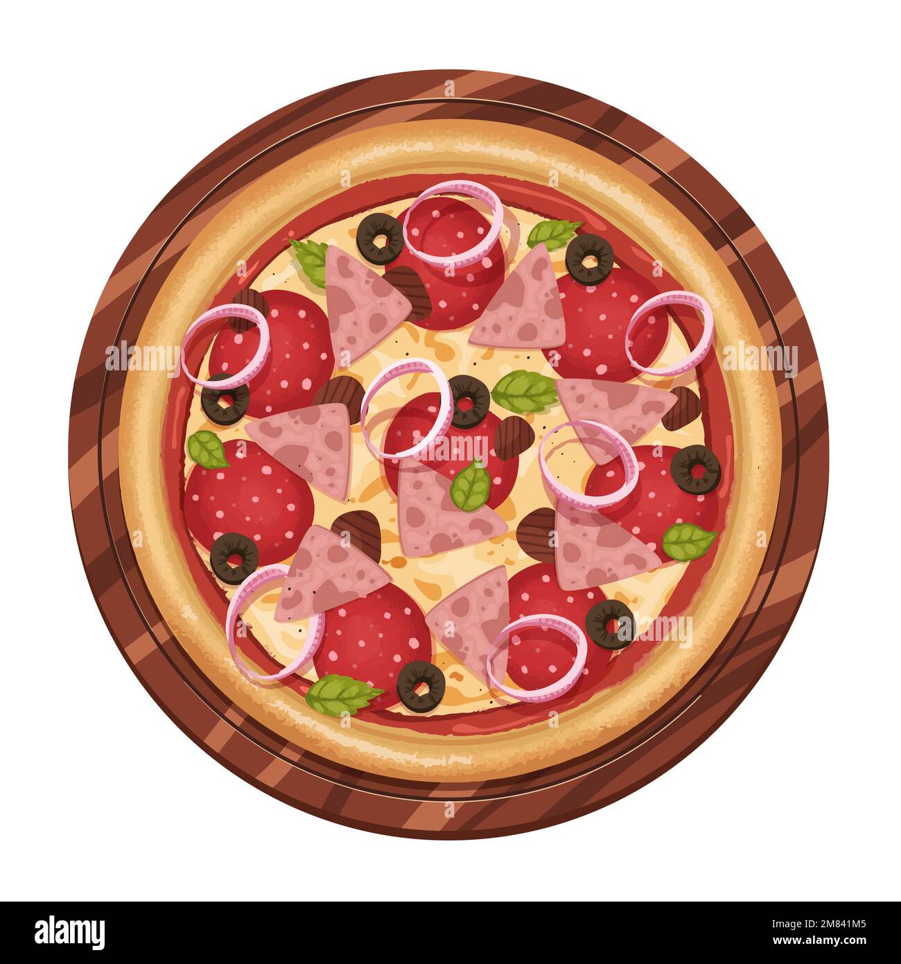 Olives basil Stock Vector Images - Alamy