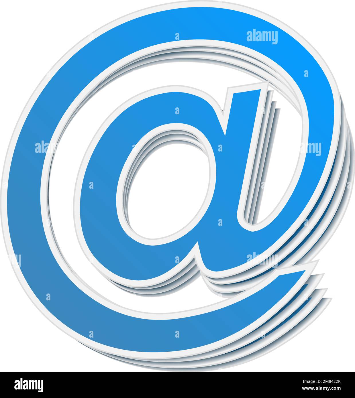 Blue email symbol, vector eps10 illustration Stock Vector Image & Art ...