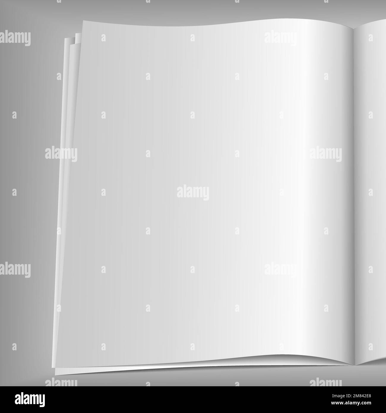 Blank magazine page, vector eps10 illustration Stock Vector Image & Art ...